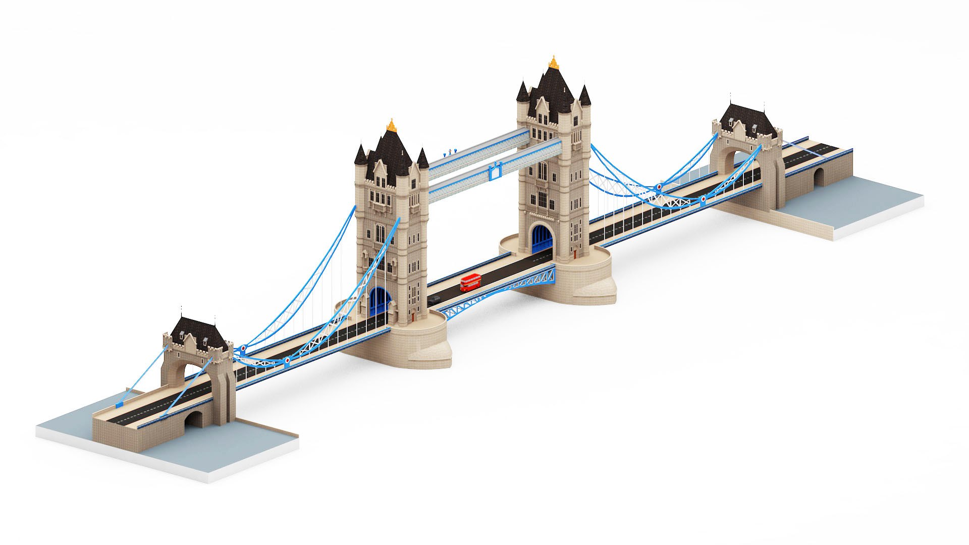London Tower Bridge 3D Model - TurboSquid 2001138