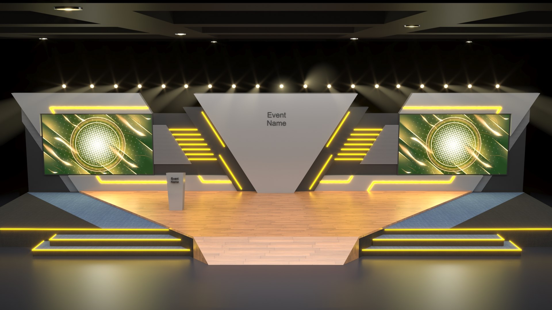 Stage Design 3D Model - TurboSquid 2019936