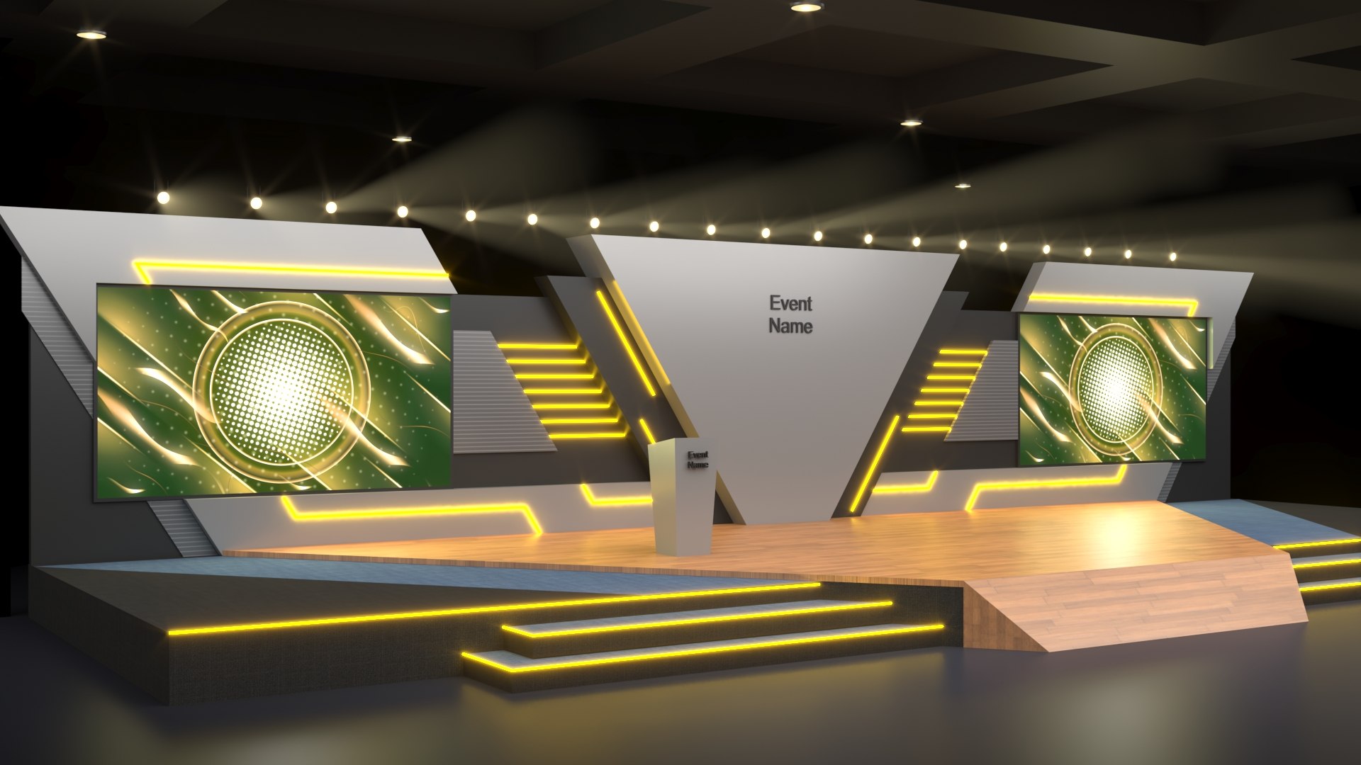 Stage Design 3D Model - TurboSquid 2019936