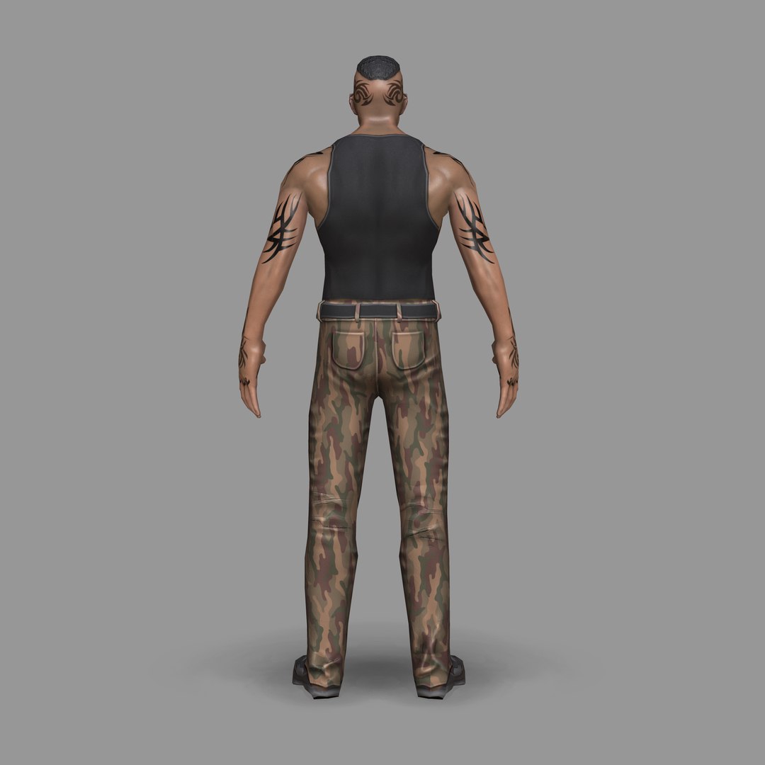 3D Thug Soldier - TurboSquid 1292759