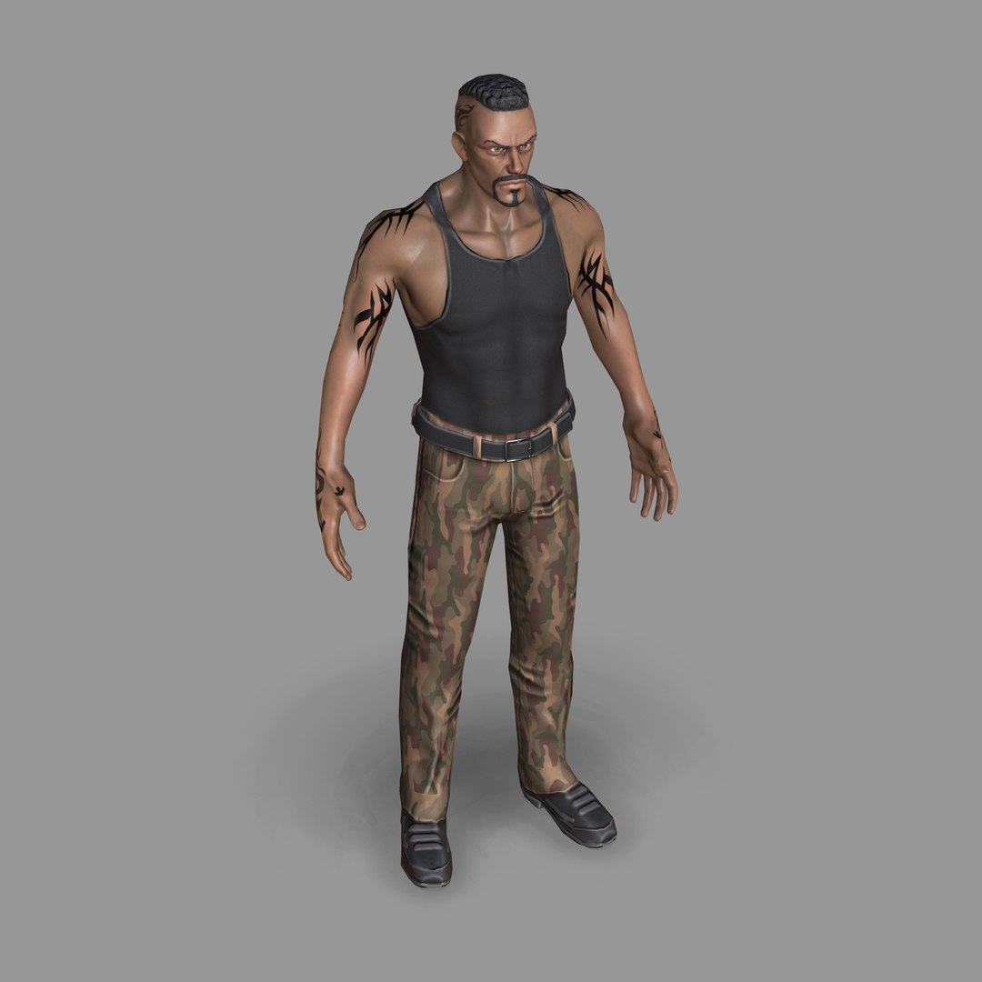 3D Thug Soldier - TurboSquid 1292759