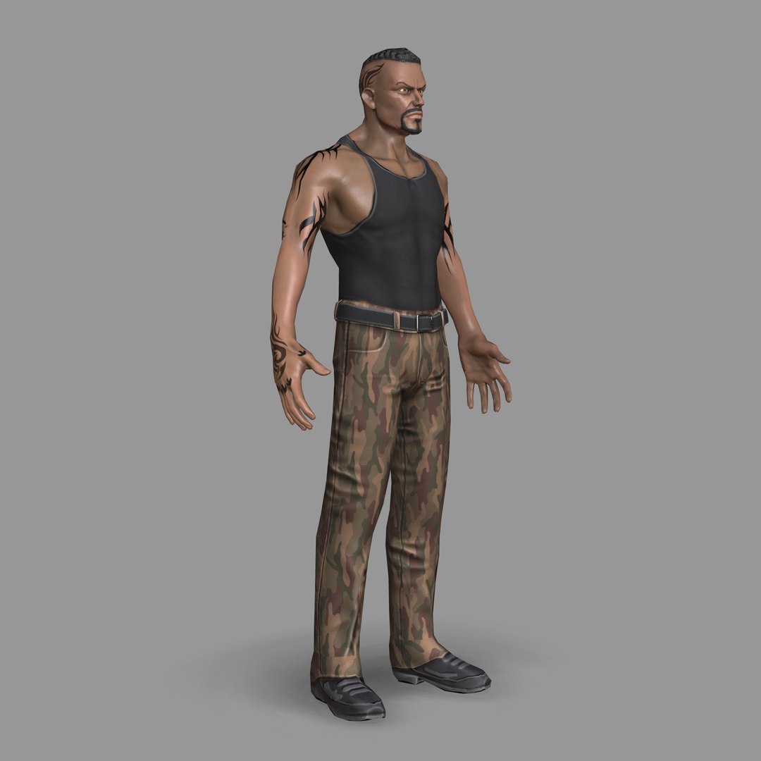 3D Thug Soldier - TurboSquid 1292759