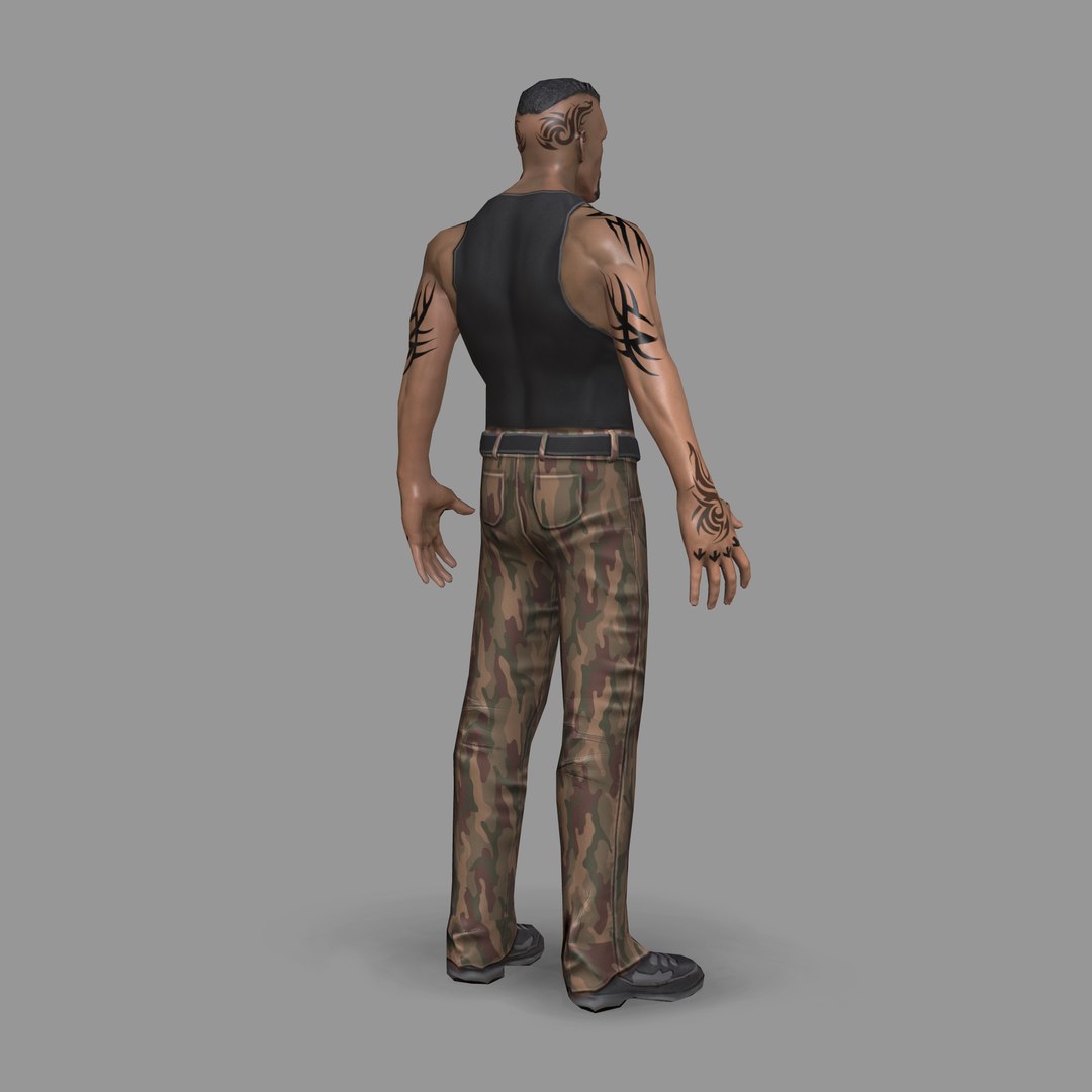 3D Thug Soldier - TurboSquid 1292759