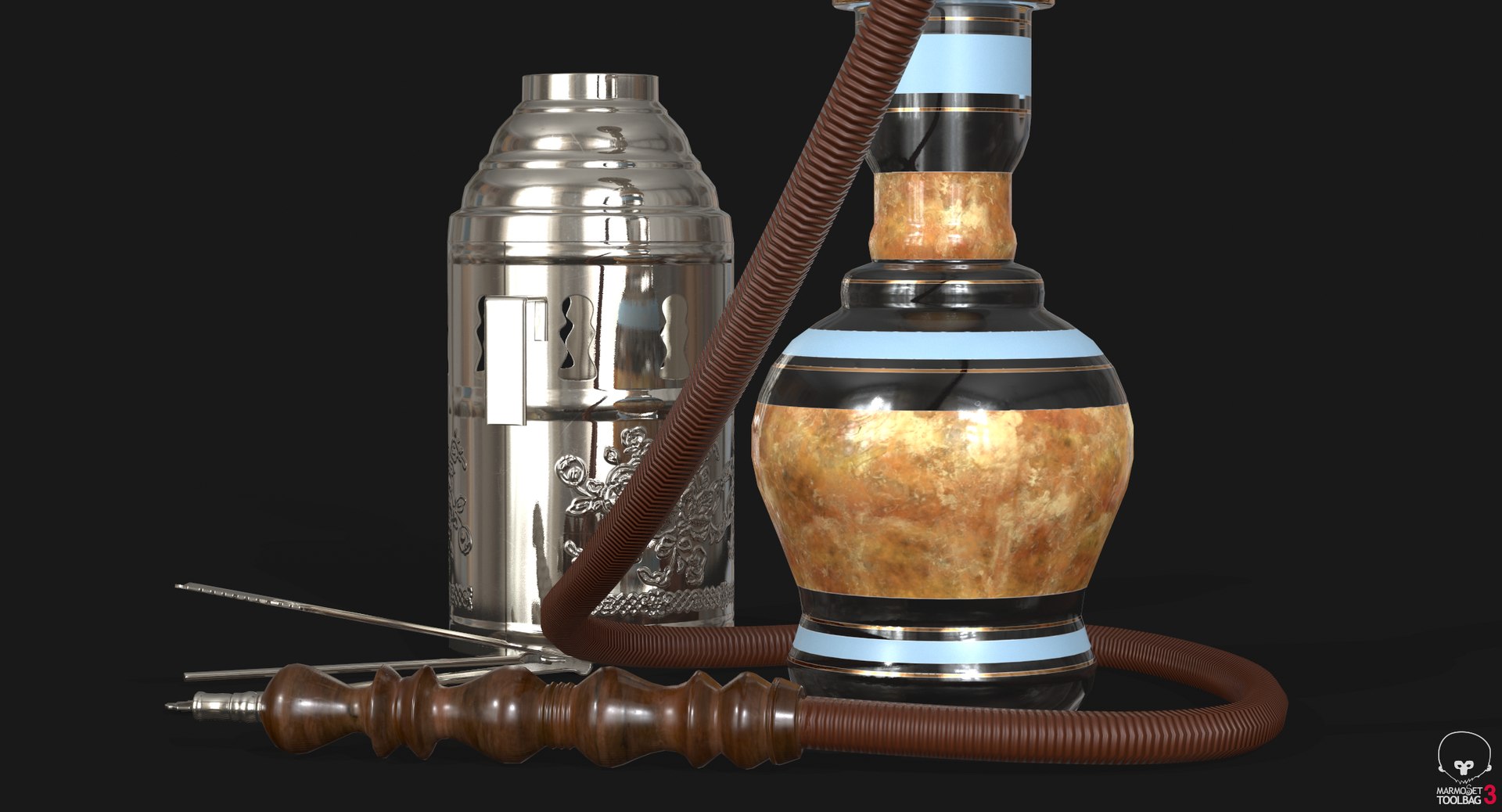 Realistic Ready Hookah - 3D Model - TurboSquid 1409312