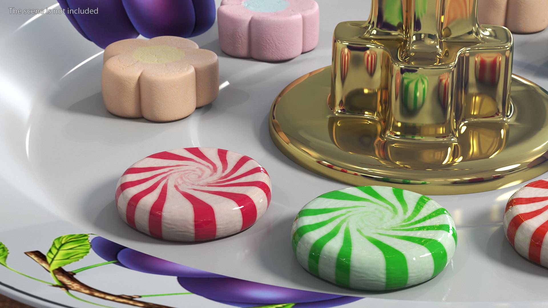 3D Pink Round Candy - TurboSquid 2209638