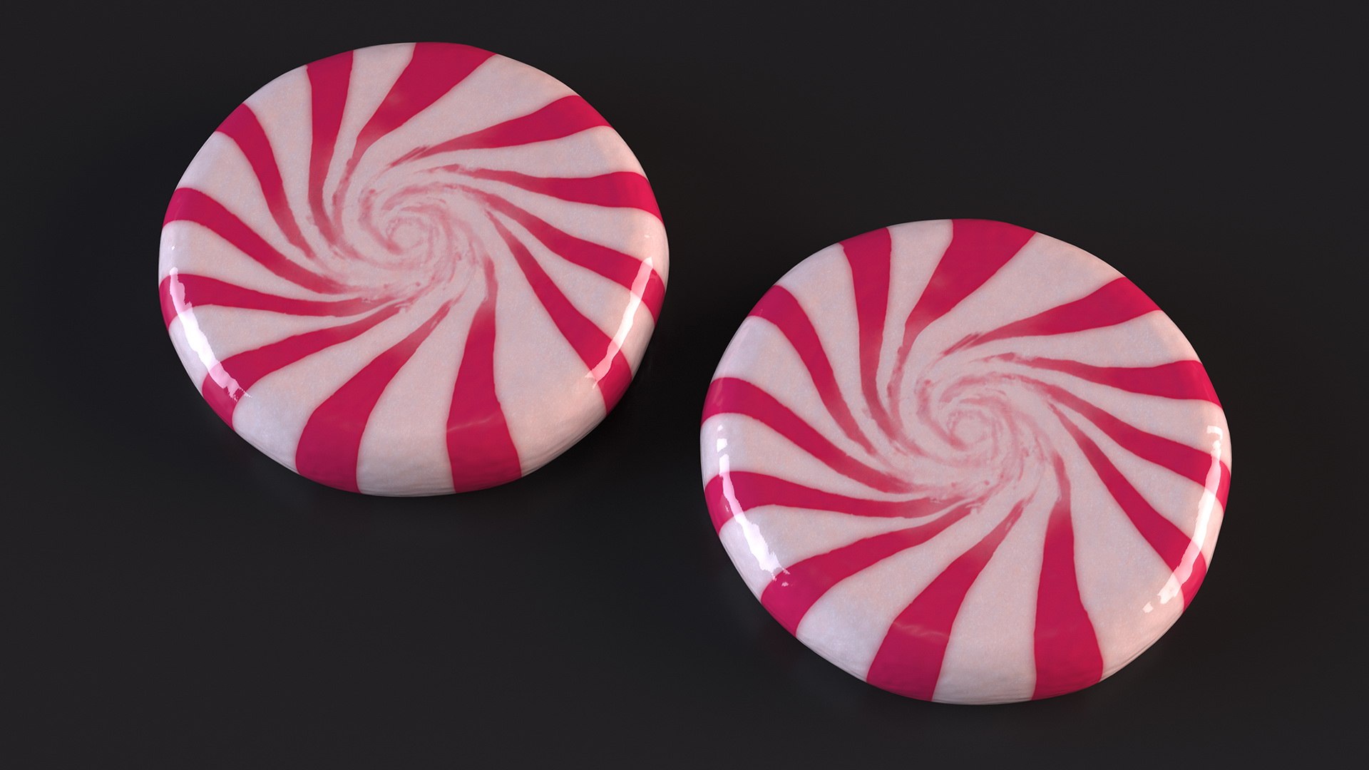 3D Pink Round Candy - TurboSquid 2209638
