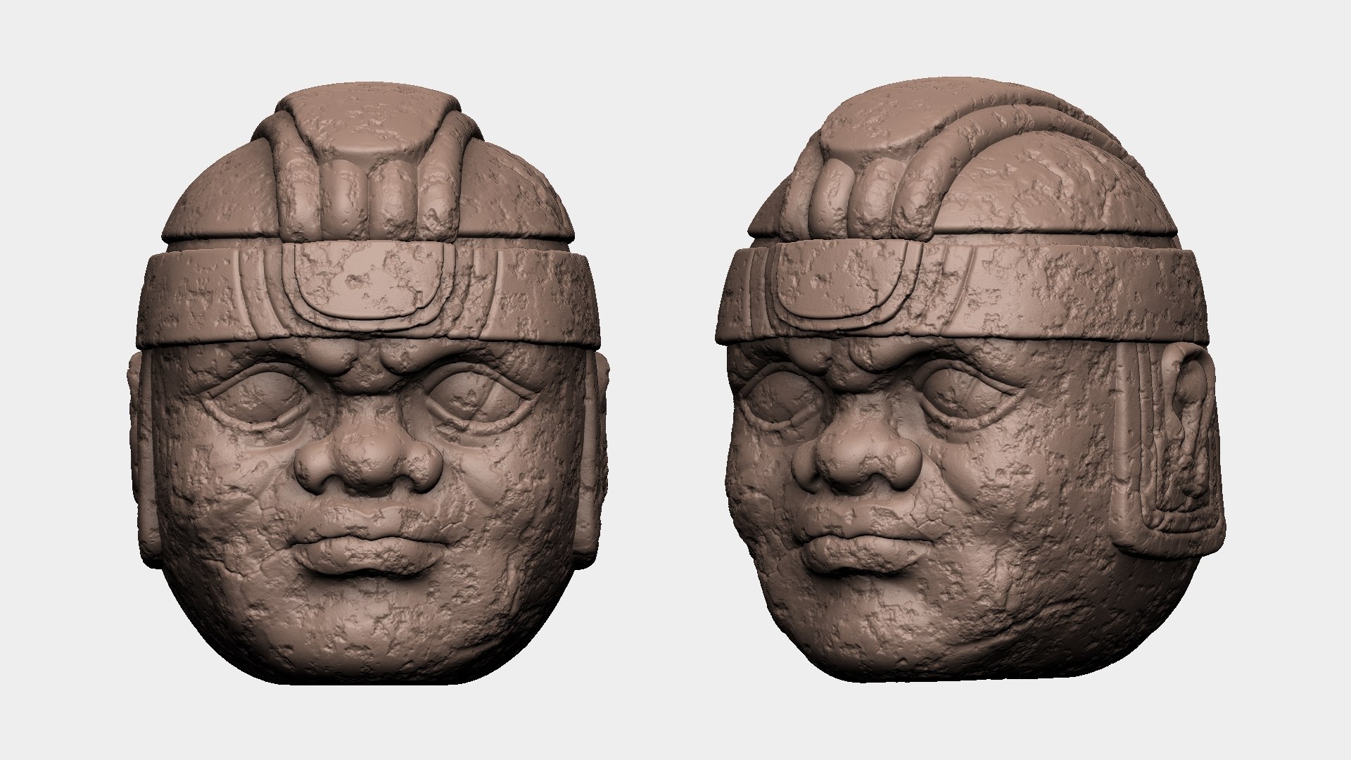 Olmec Head Statue 3D Model - TurboSquid 2429135