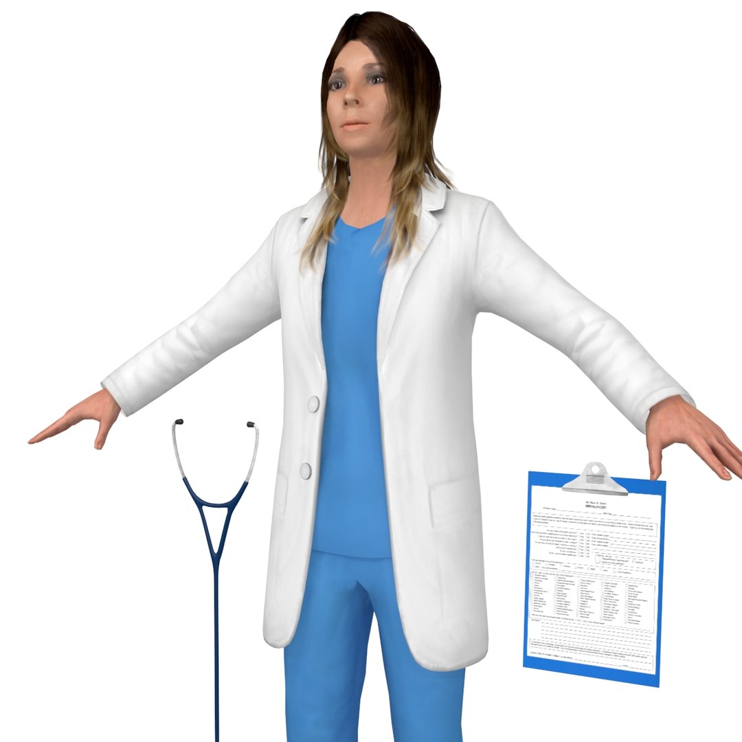 Female Doctor Model - TurboSquid 1265162