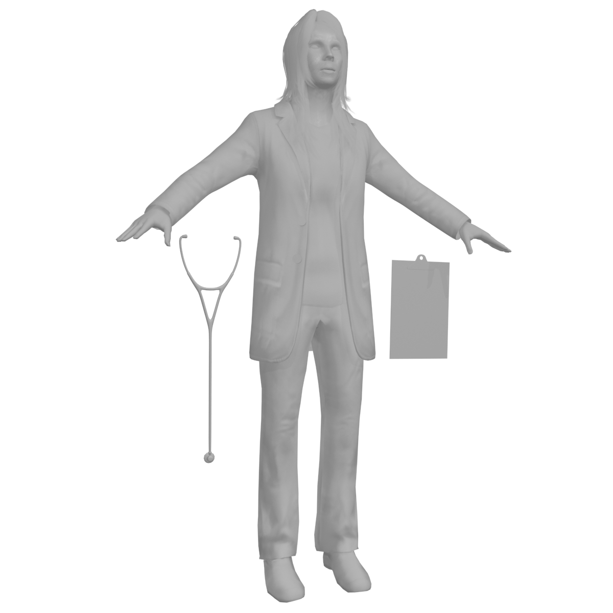 Female doctor model - TurboSquid 1265162