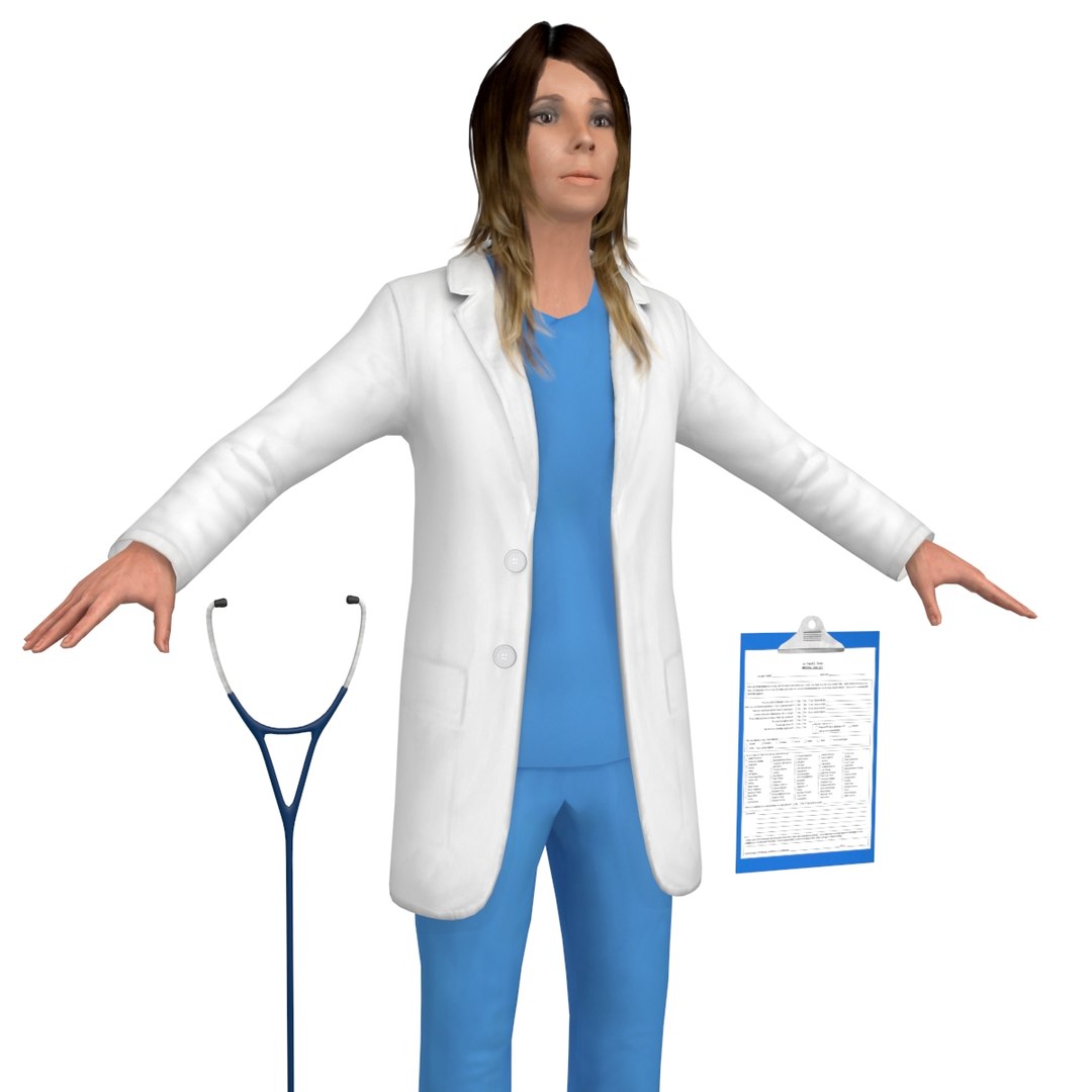 Female Doctor Model - TurboSquid 1265162