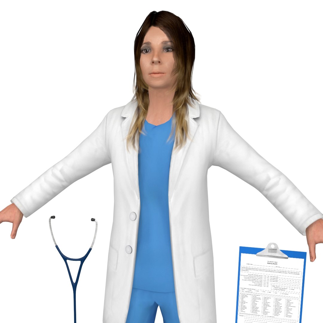 Female Doctor Model - TurboSquid 1265162