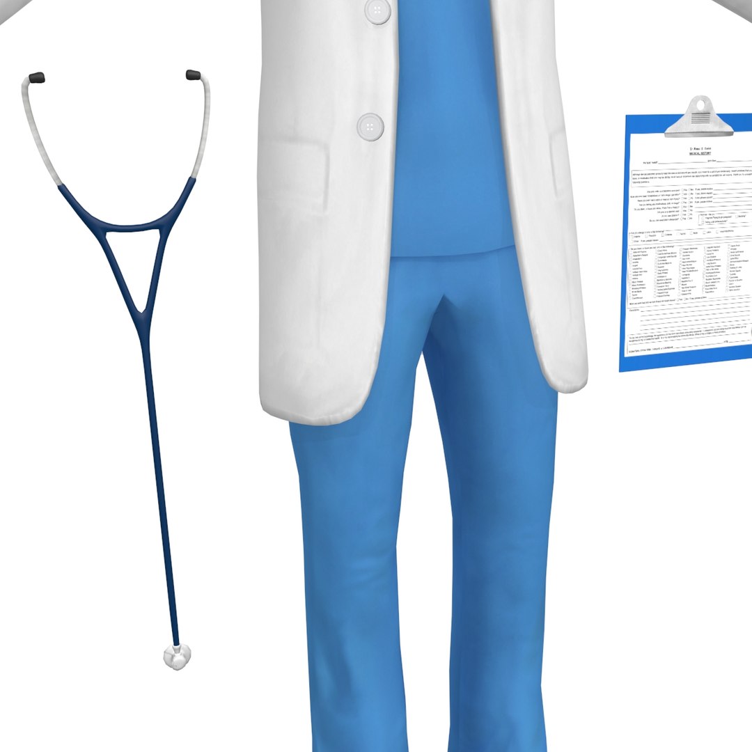 Female Doctor Model - TurboSquid 1265162