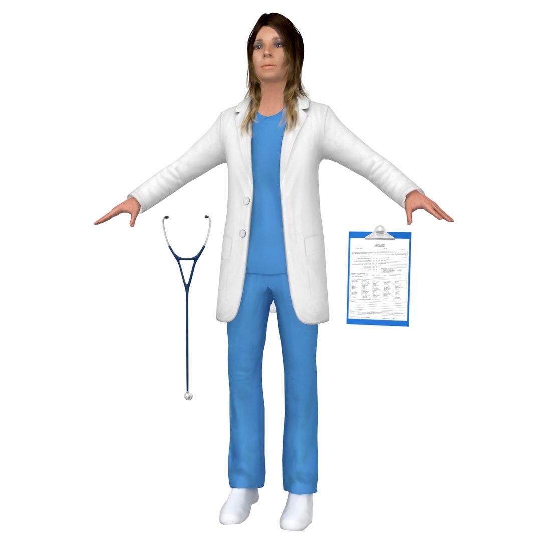 Female Doctor Model - TurboSquid 1265162