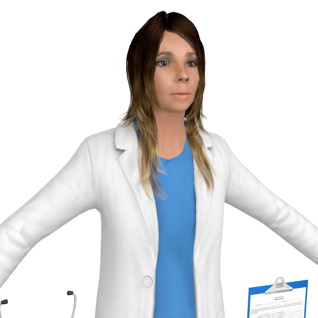 Female doctor model - TurboSquid 1265162