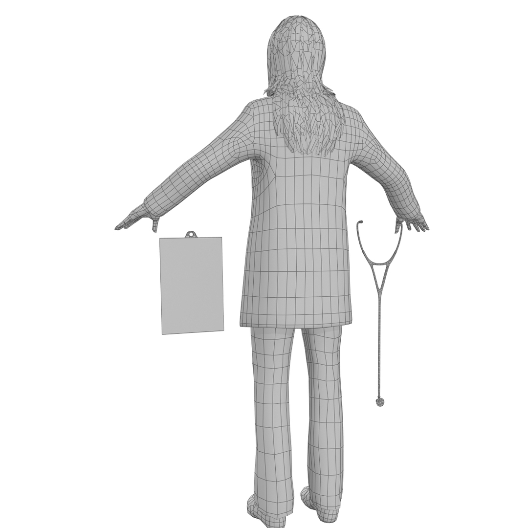 Female doctor model - TurboSquid 1265162