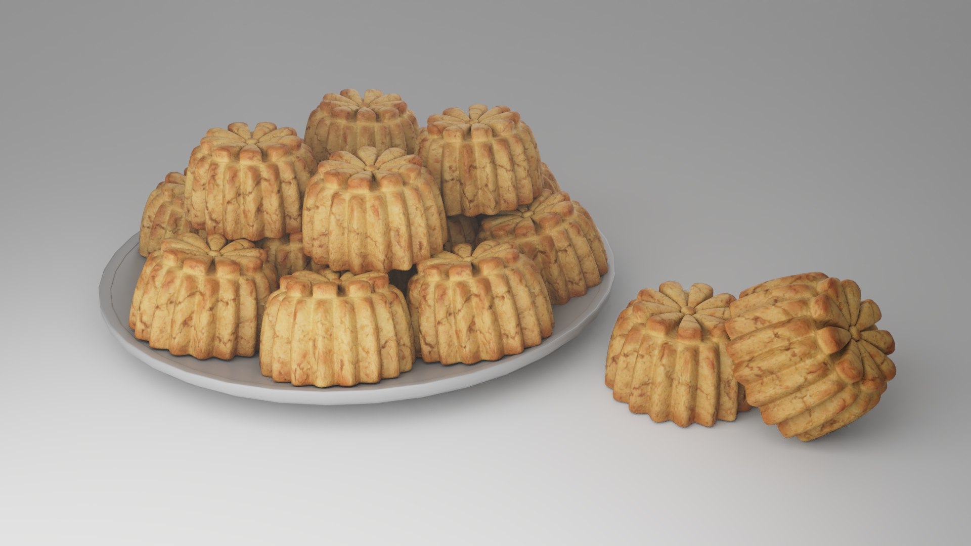 Mamool Semolina Shortbread Cookie 3D Model - TurboSquid 2368672