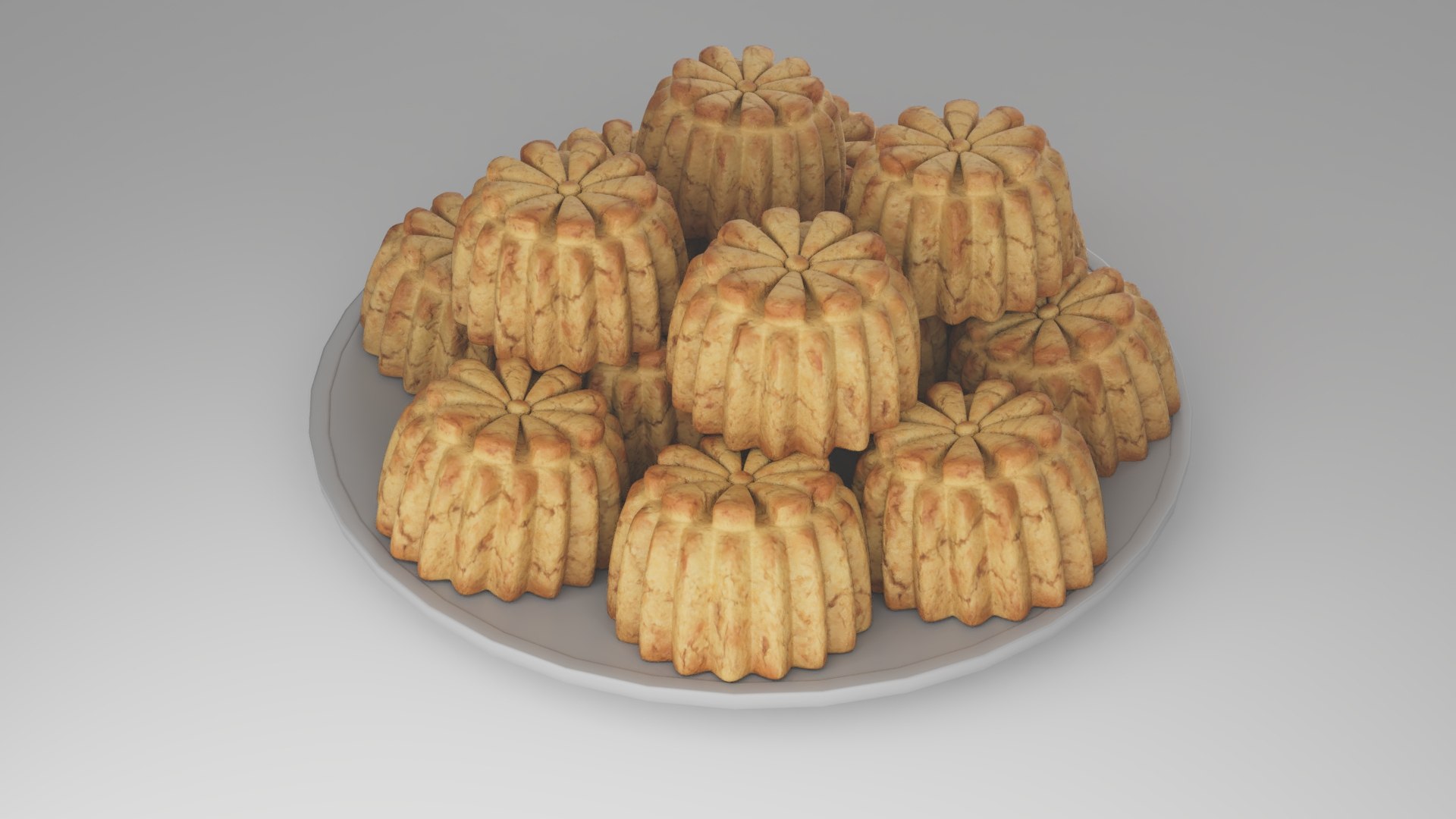 Mamool Semolina Shortbread Cookie 3D Model - TurboSquid 2368672