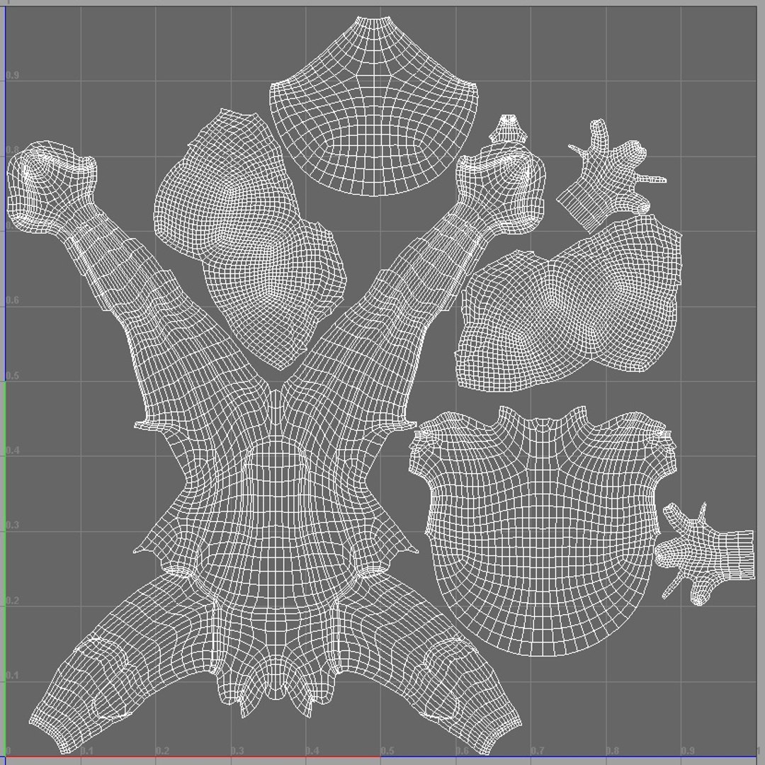 3d character alien model