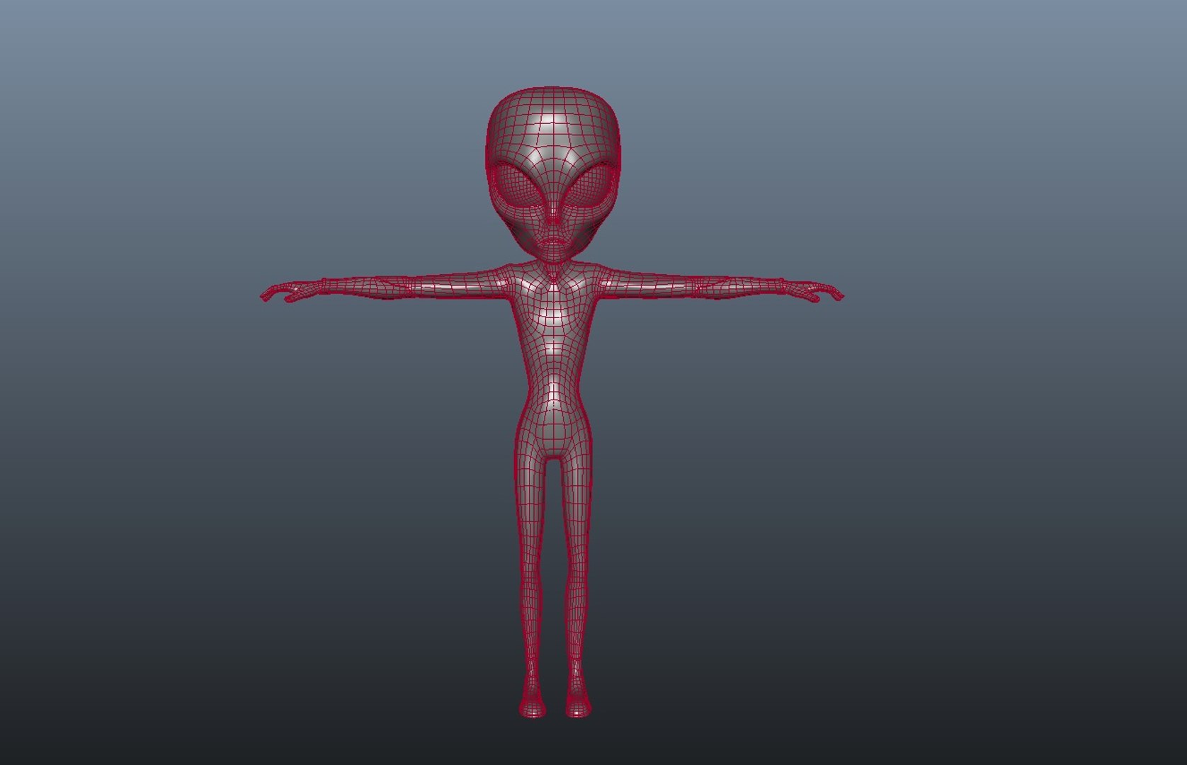 3d character alien model