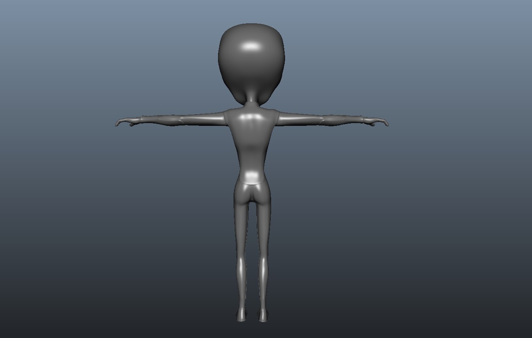 3d character alien model
