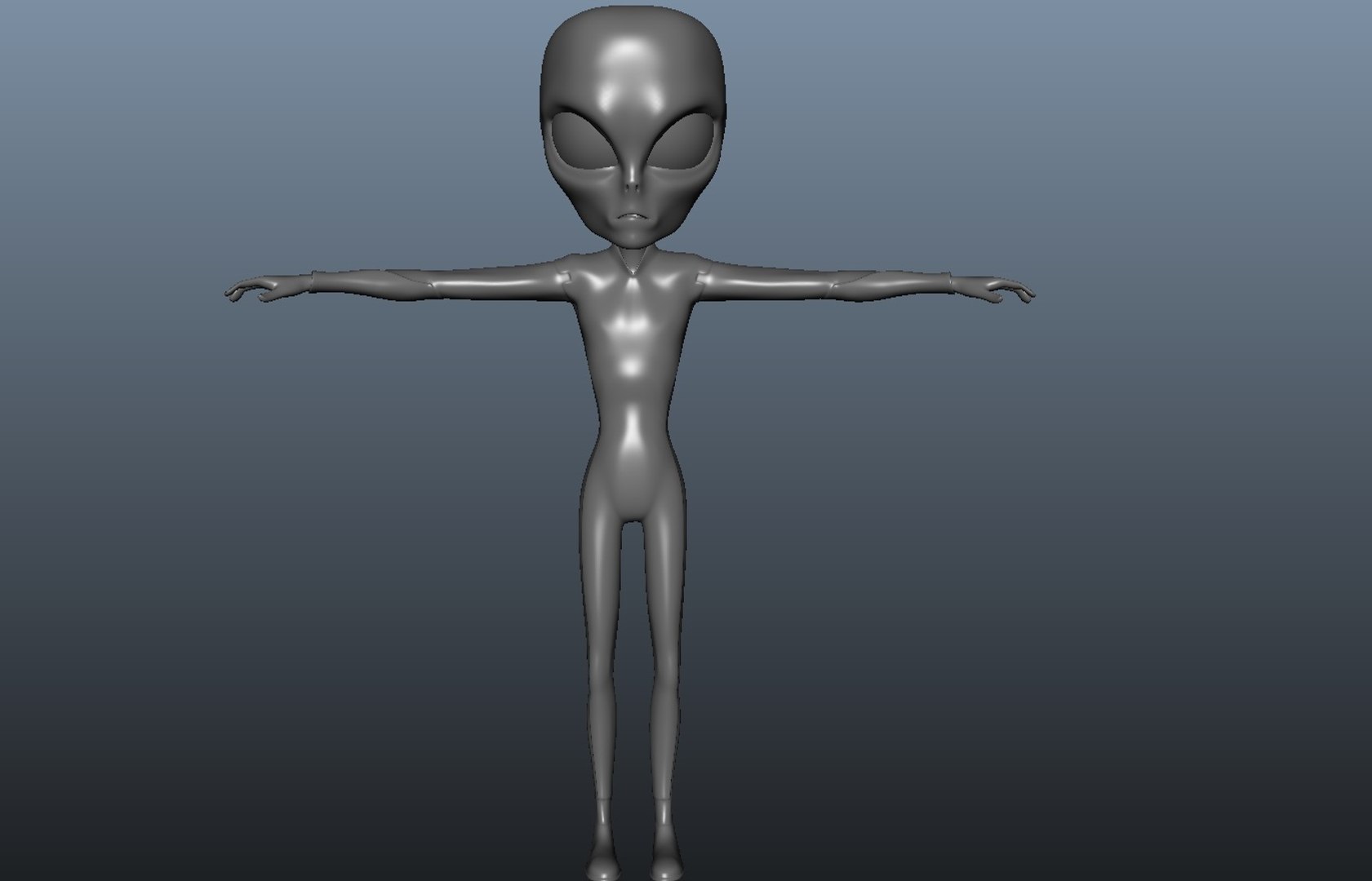 3d character alien model