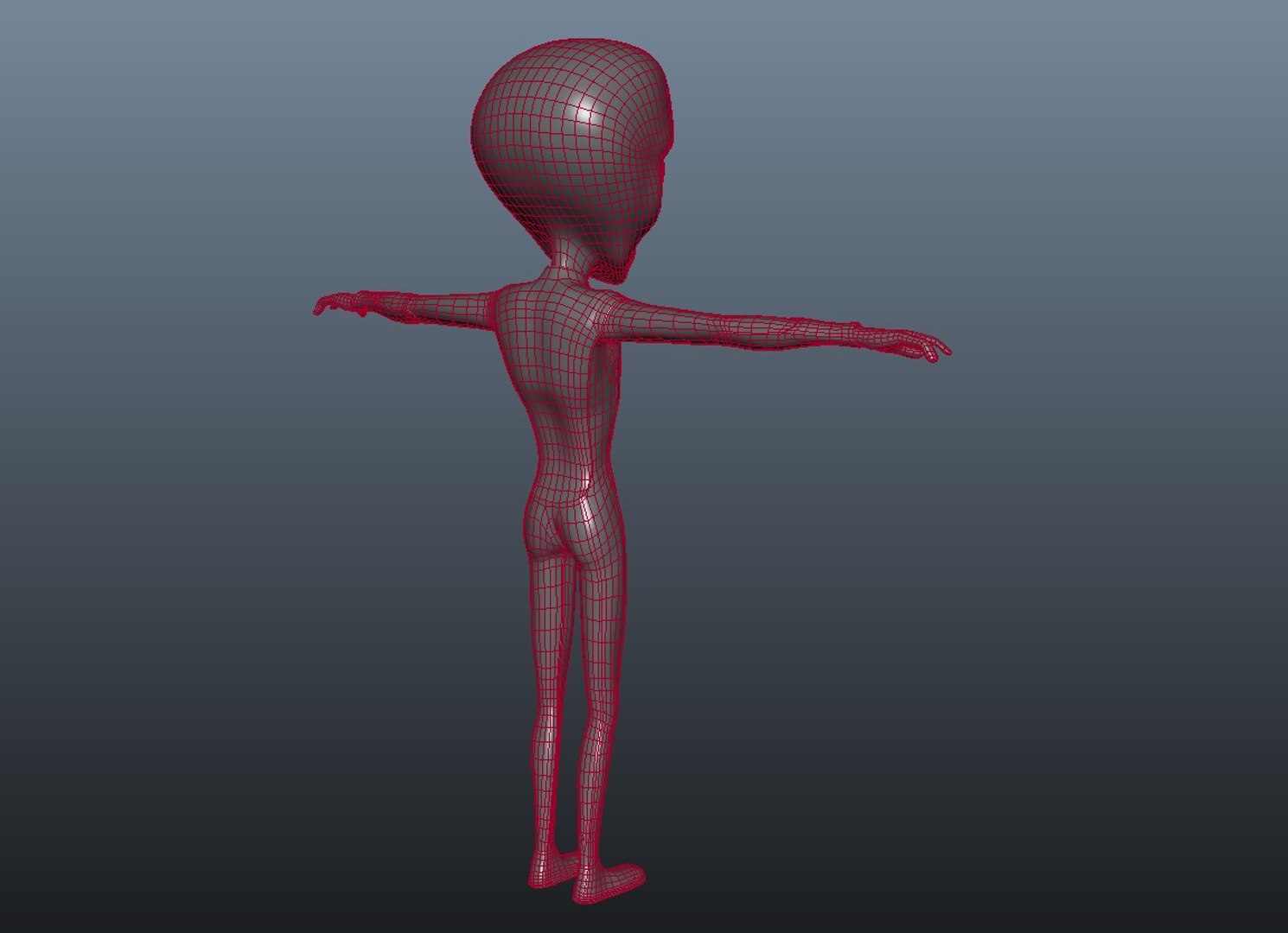 3d character alien model