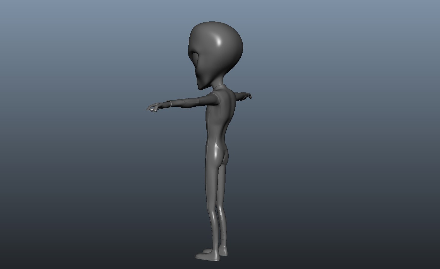 3d character alien model