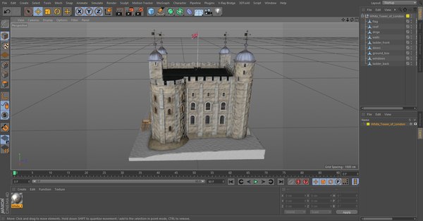 White Tower of London 3D model - TurboSquid 1817804