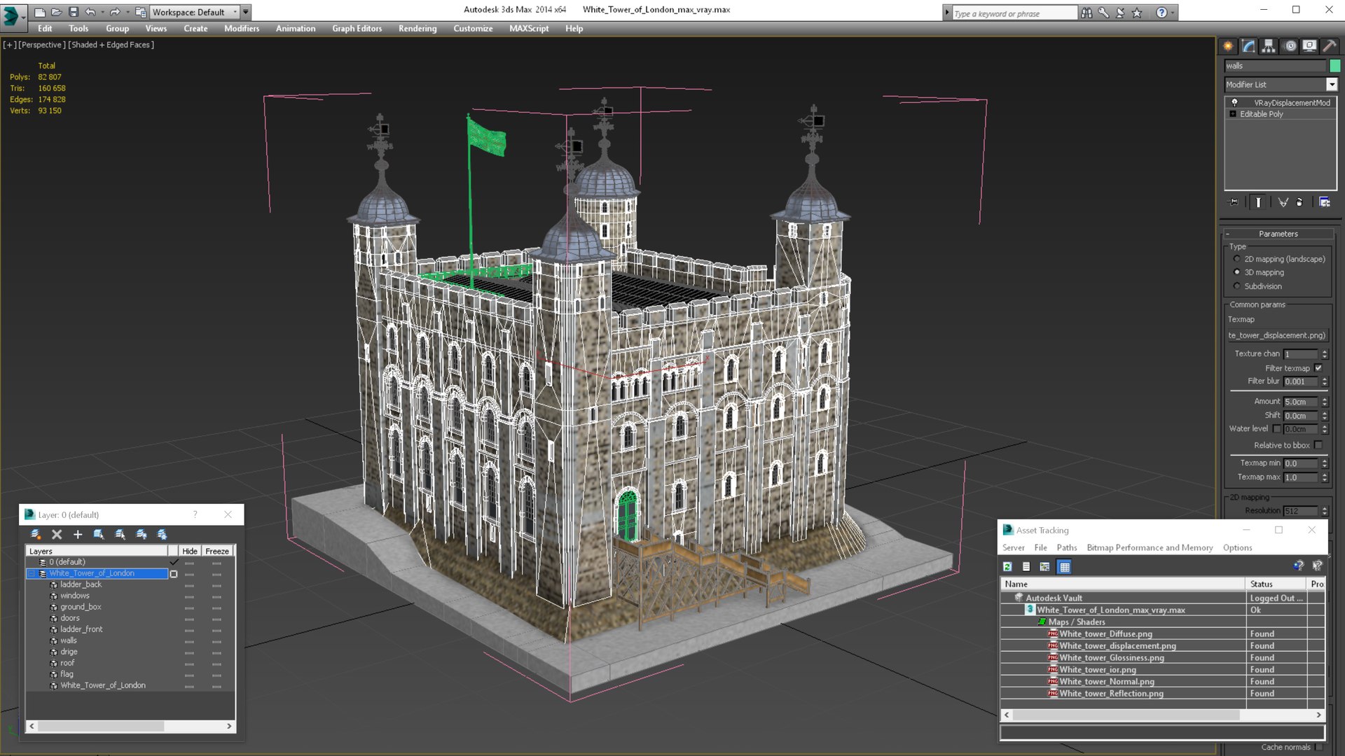White Tower of London 3D model - TurboSquid 1817804