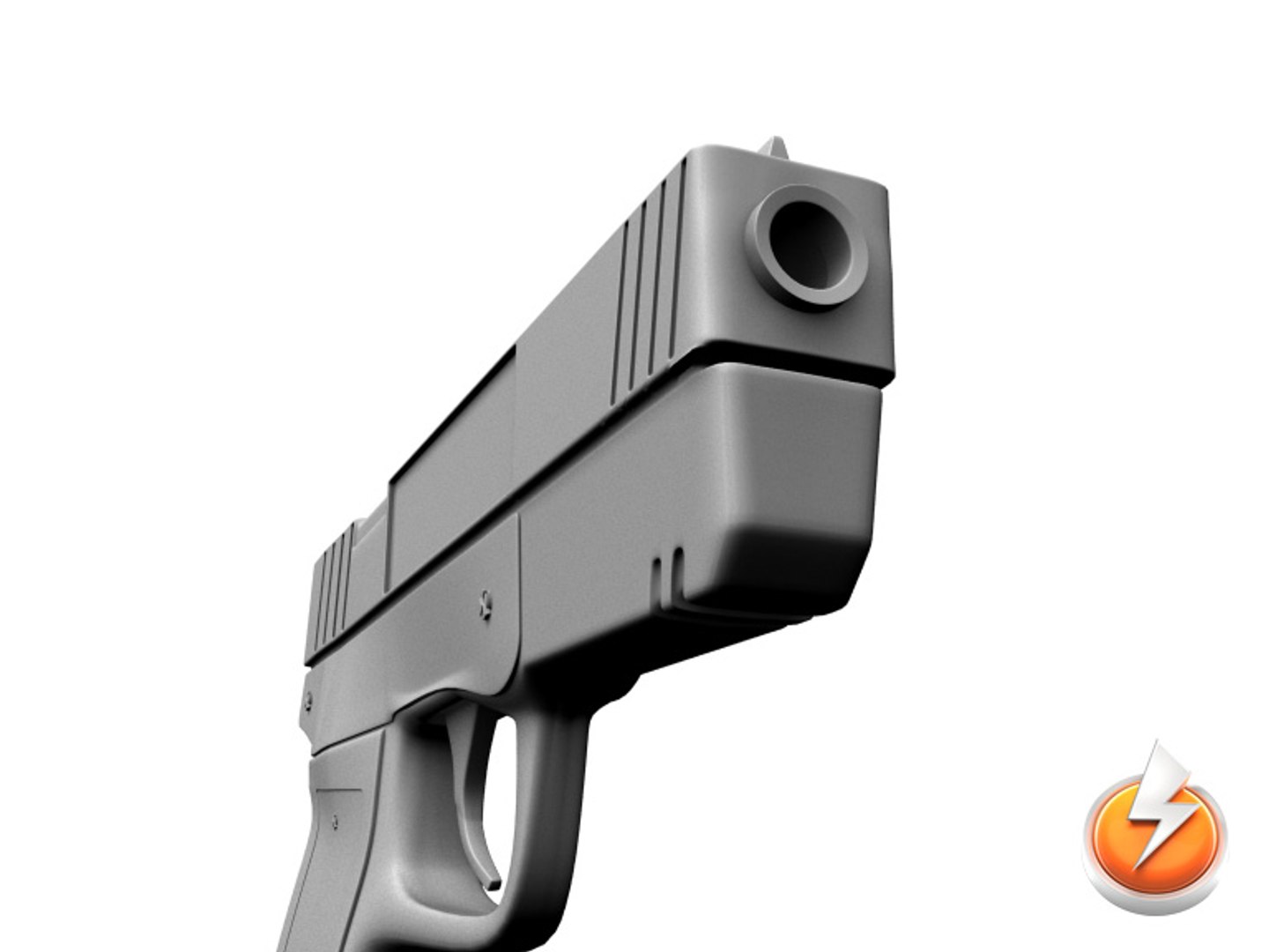 Hand Gun 3d Model