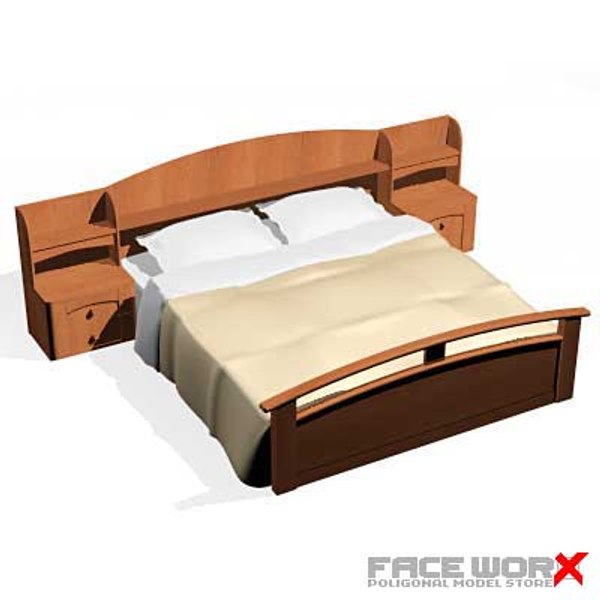 3D модель Bed004 - TurboSquid 160255