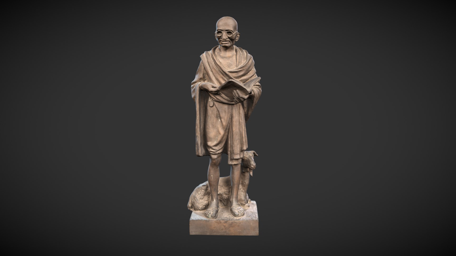 3D Sculpture Gandhi Model - TurboSquid 1435250