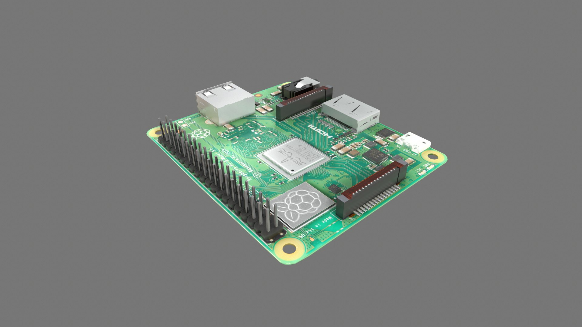 3D Raspberry Pi - TurboSquid 1439128