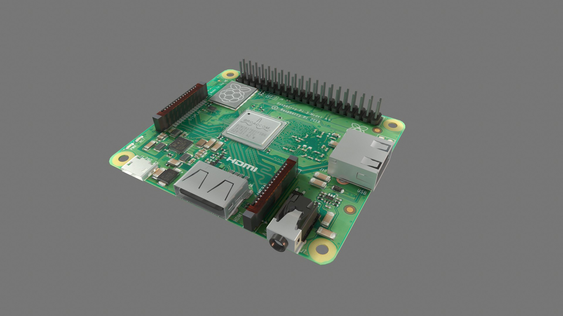 3D Raspberry Pi - TurboSquid 1439128