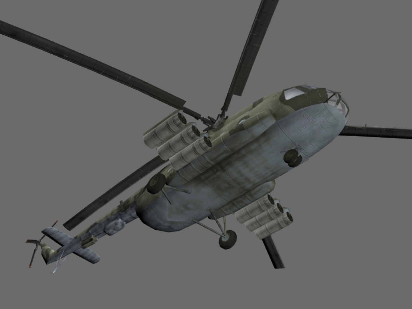 Mi-17 Mil Helicopter 3d Model