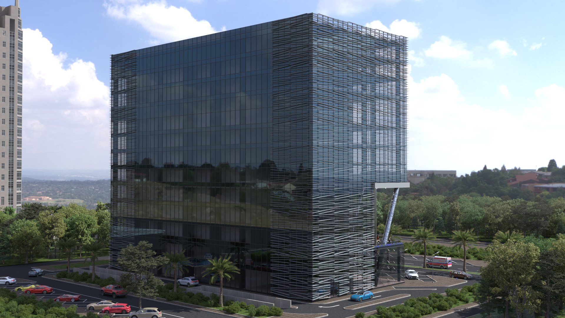 3D Office Building Model - TurboSquid 2194130