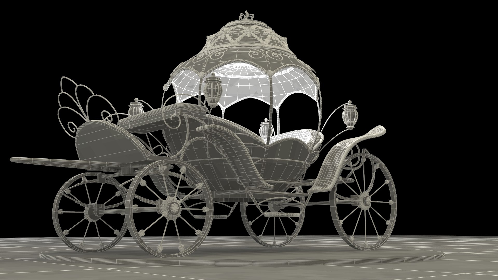 Chinese carriage model - TurboSquid 2168892