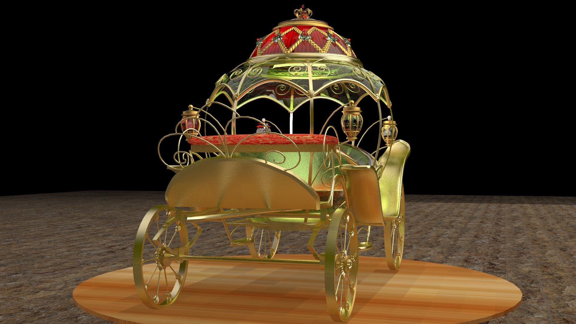 Chinese carriage model - TurboSquid 2168892