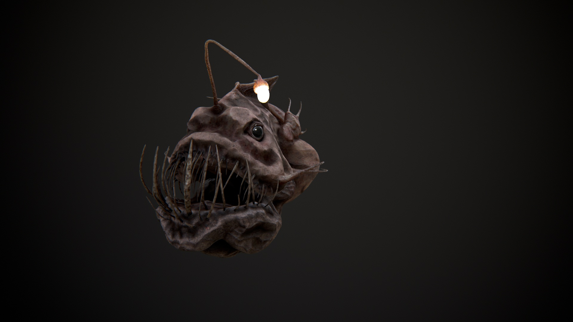 Anglerfish Low Poly 3D Model - TurboSquid 2030635