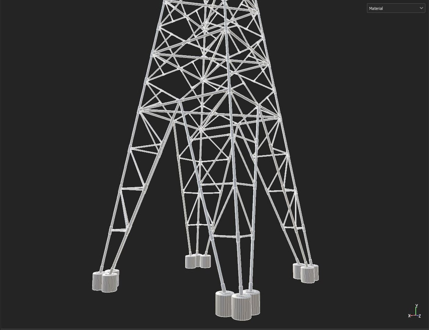 Power Transmission Tower 3D Model - TurboSquid 2246272