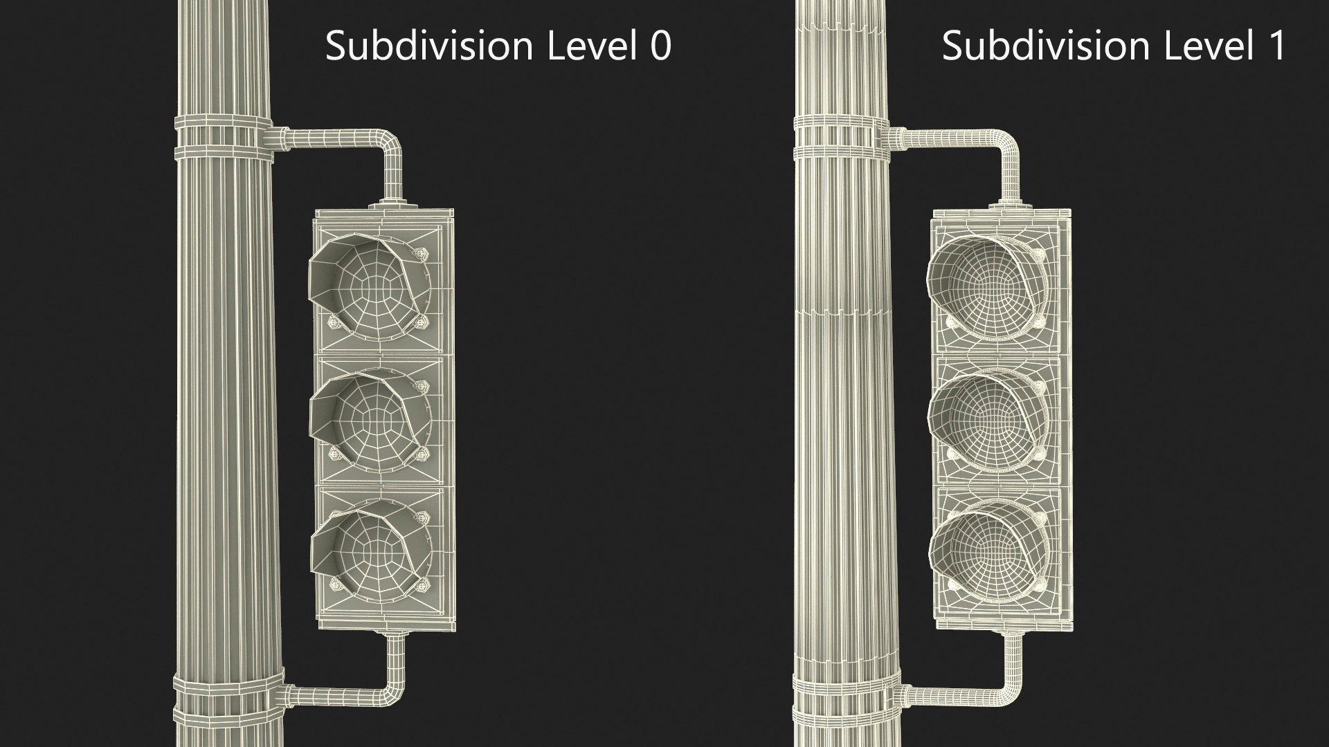 3D Traffic Signal Pole - TurboSquid 2139298