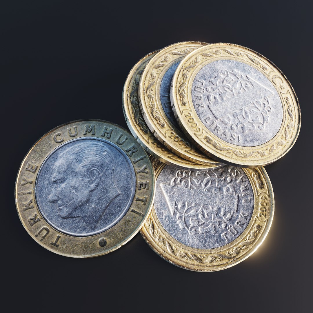 3D Turkish Lira Coin Model - TurboSquid 2293711