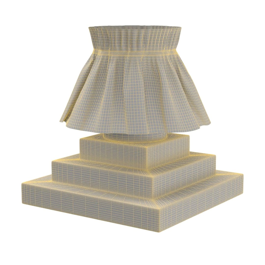 BAR-300 Make Shade Ruffled Model - TurboSquid 1961470