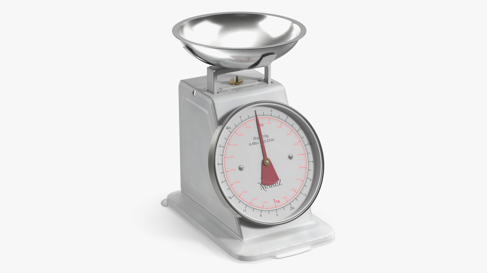 Marliz Retro Kitchen Scale Small White 3D Model - TurboSquid 2485977