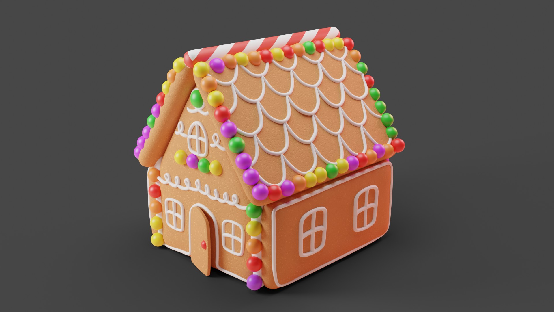3D Gingerbread House model - TurboSquid 1975321