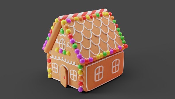 3D Gingerbread House model - TurboSquid 1975321