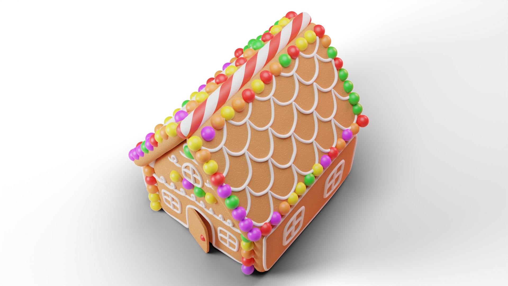 3D Gingerbread House model - TurboSquid 1975321
