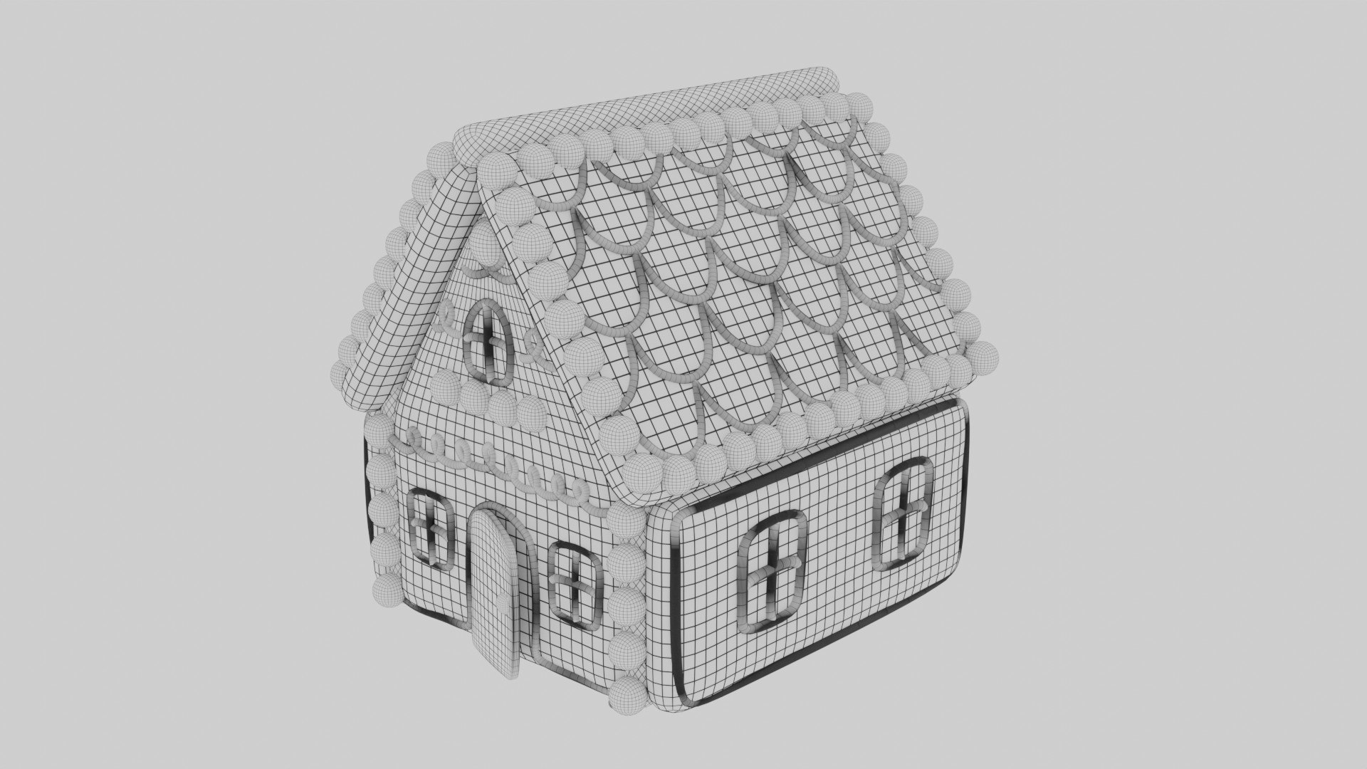 3D Gingerbread House model - TurboSquid 1975321