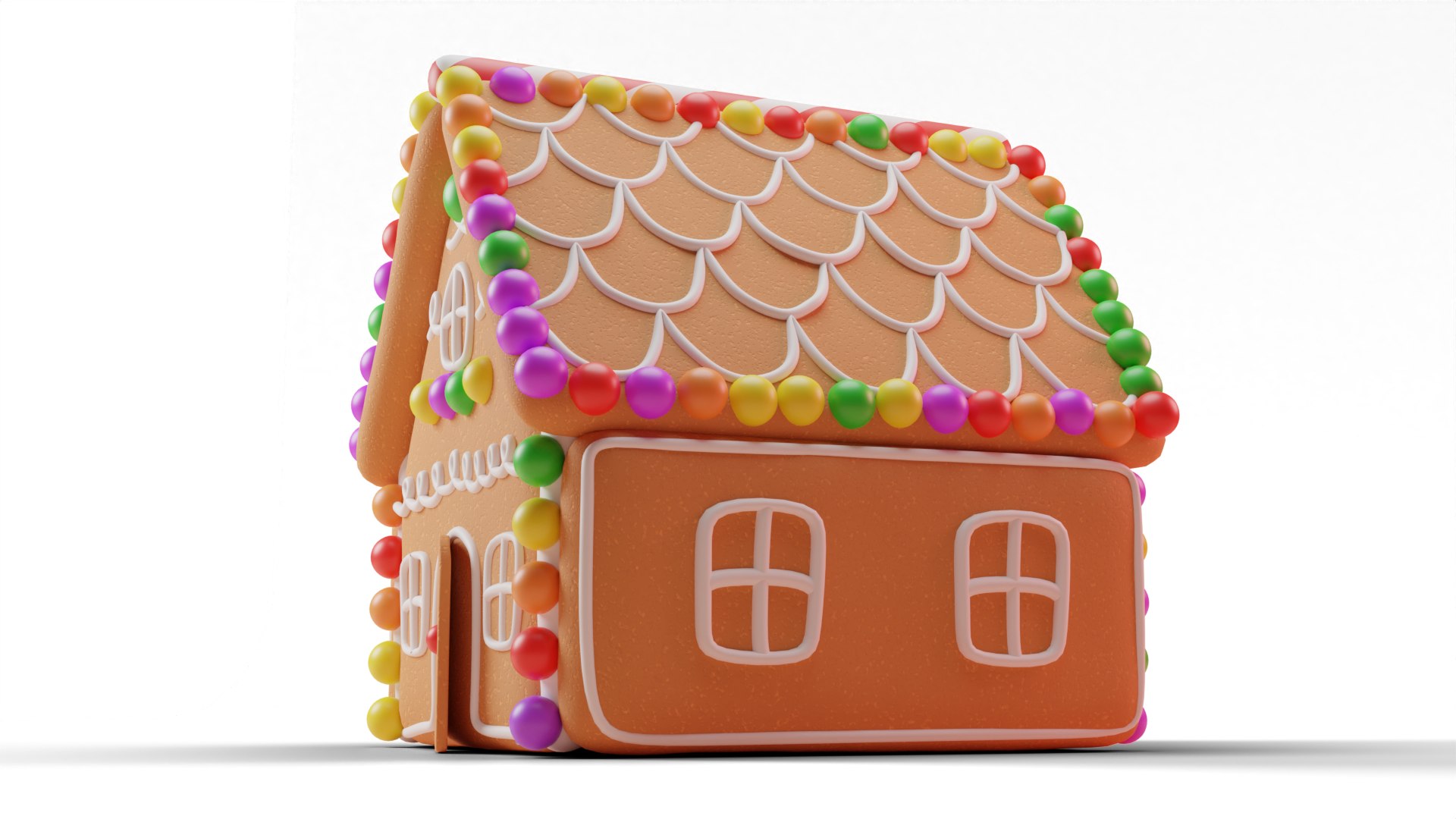3D Gingerbread House model - TurboSquid 1975321