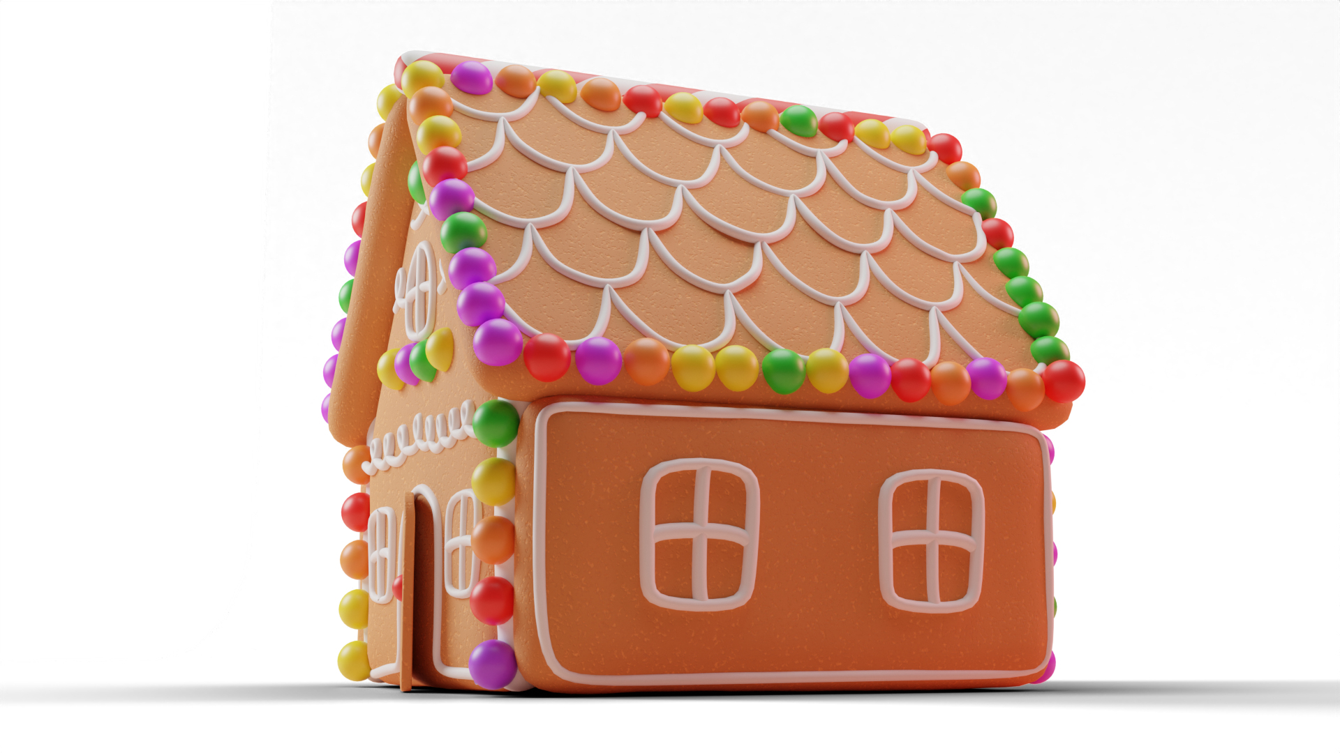 3D Gingerbread House model - TurboSquid 1975321